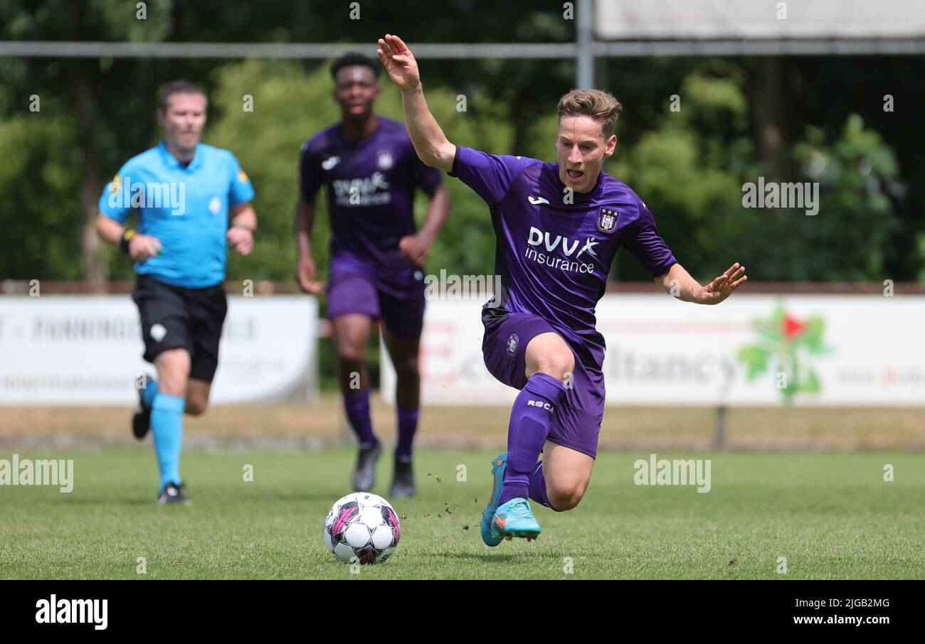 Anderlecht's Yari Verschaeren pictured in action during a friendly ...