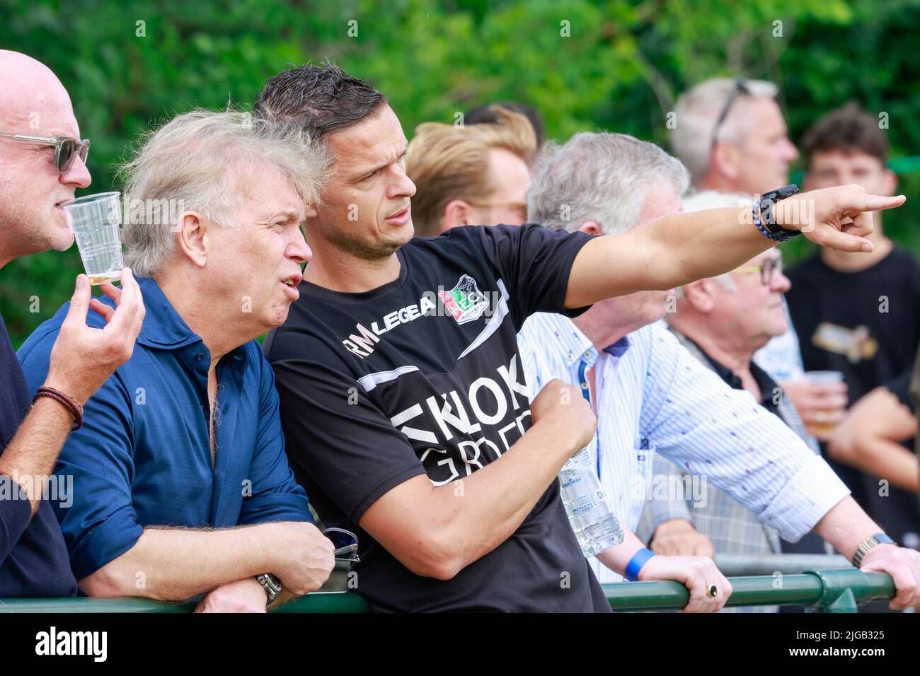 WEURT, NETHERLANDS - JULY 9: Marcel Boekhoorn and coach Rogier Meijer ...