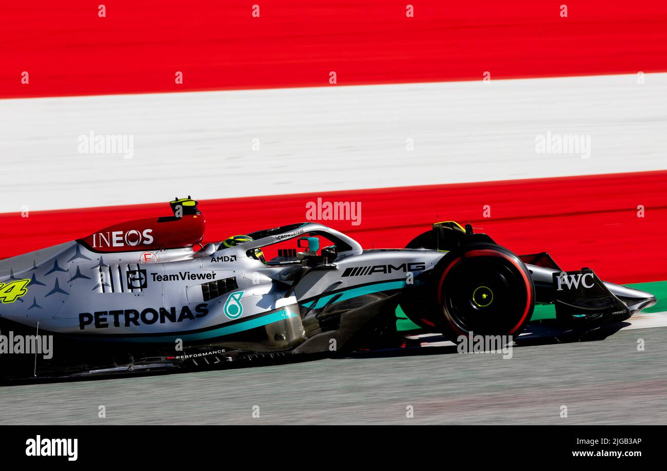 Spielberg, Austria. 8th July, 2022. #44 Lewis Hamilton (GBR, Mercedes ...