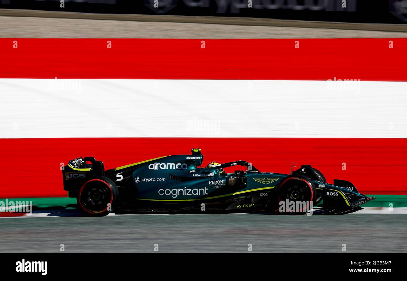 Spielberg, Austria. 8th July, 2022. #5 Sebastian Vettel (DEU, Aston ...