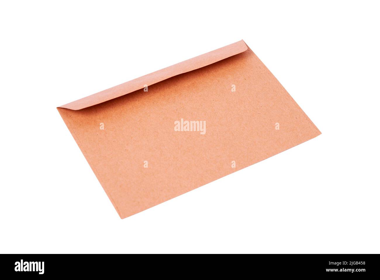 brown paper envelope isolated on white background Stock Photo - Alamy