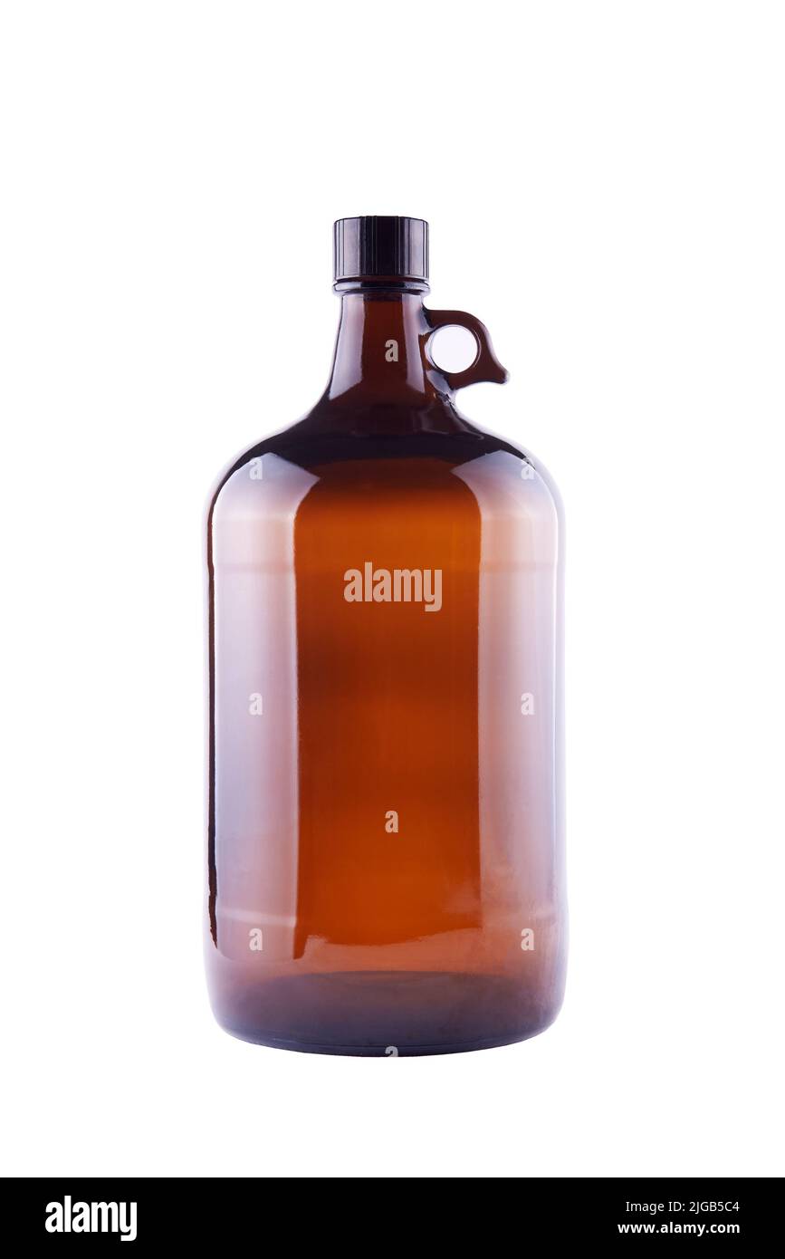 big old bottle isolated on white background Stock Photo - Alamy