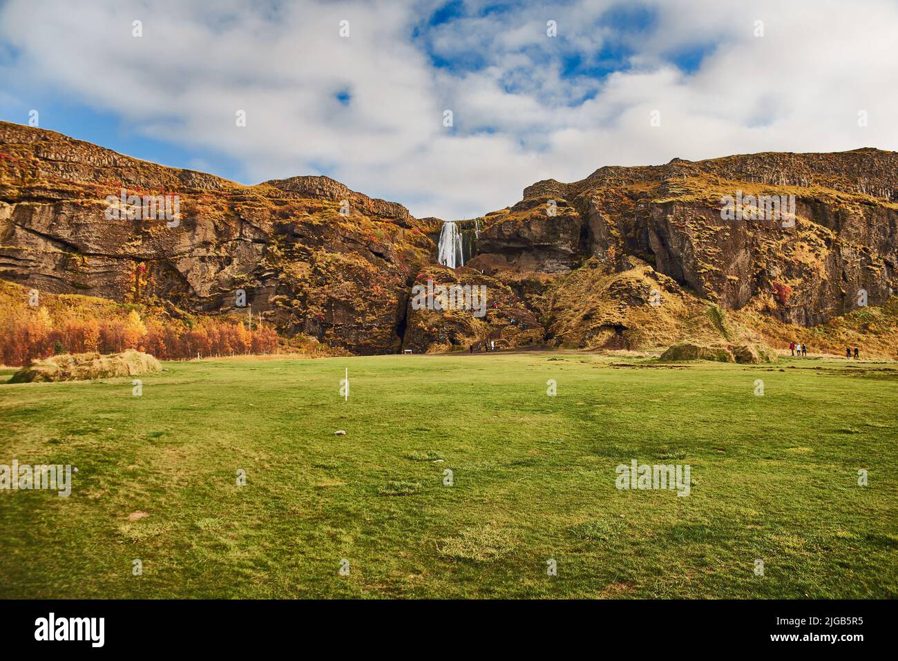 Seljalandsfoss is a waterfall in Iceland Stock Photo - Alamy