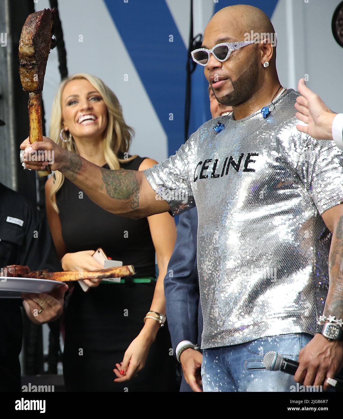 New York, NY, USA. 8th July, 2022. Flo Rida pictured as Flo Rida ...