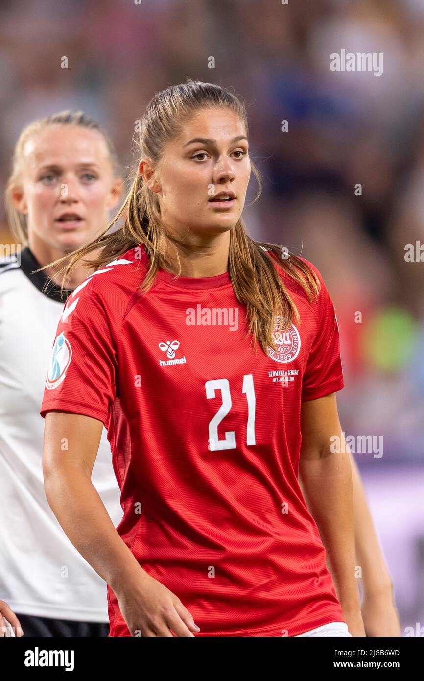 London, UK. 8th July, 2022. Mille Gejl (Denmark Women) during the Uefa ...