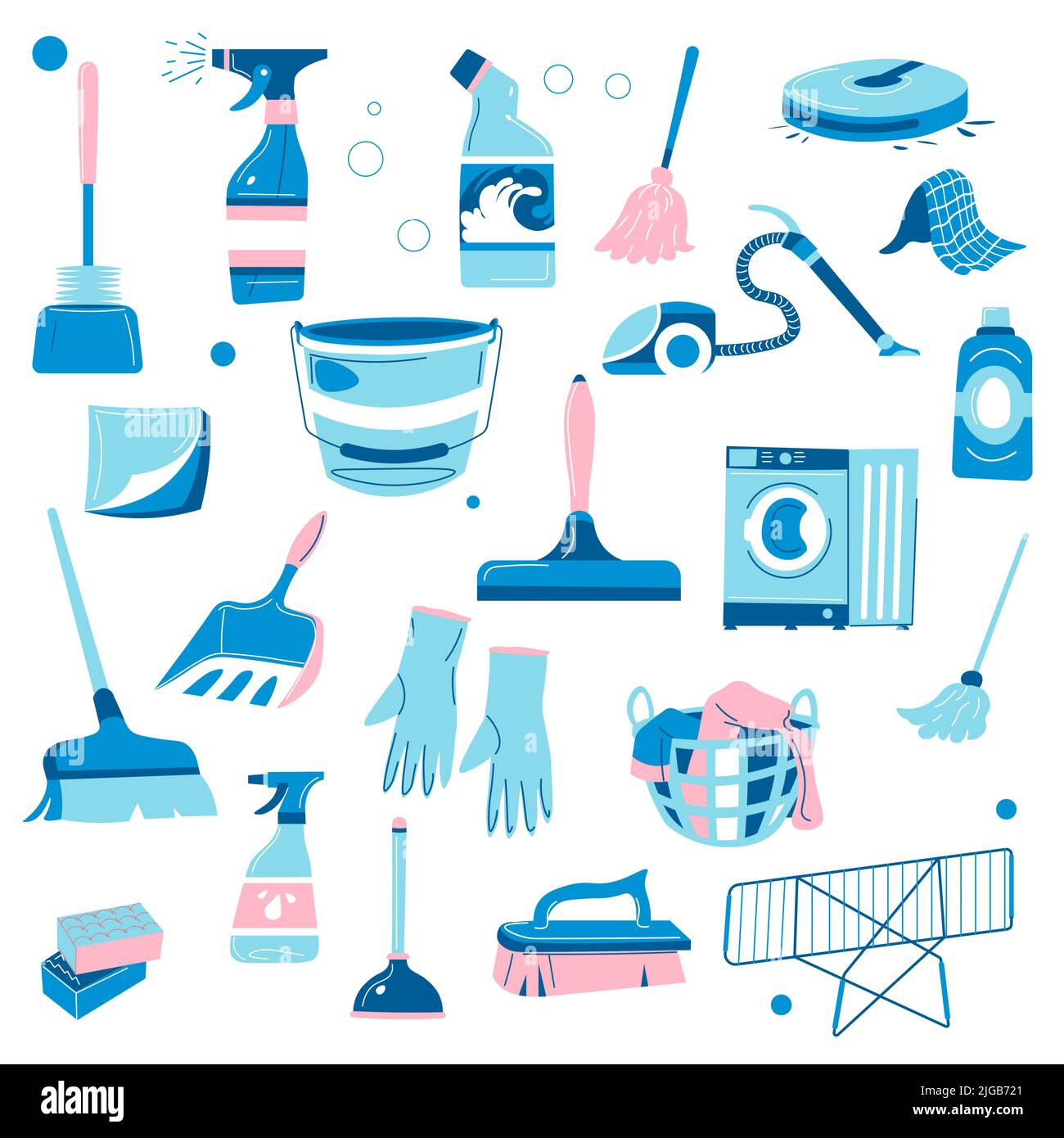 Cleaning robot Stock Vector Images - Alamy