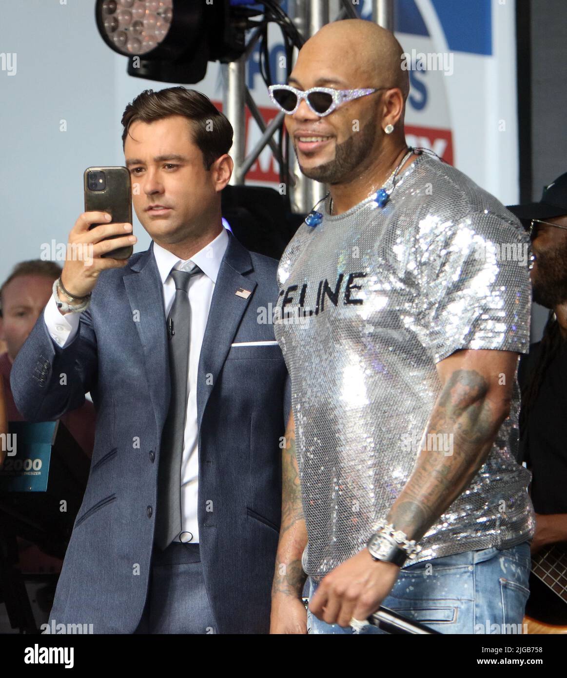 Flo Rida Performs On Fox And Friends All-American Summer Concert Series -PICTURED: Adam Klotz ...