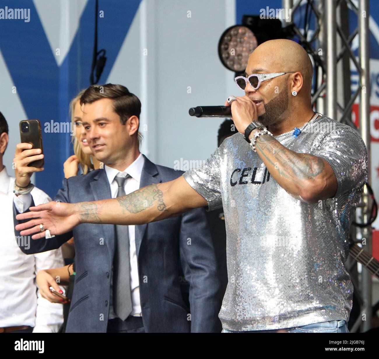 Flo Rida Performs On Fox And Friends All-American Summer Concert Series -PICTURED: Adam Klotz ...