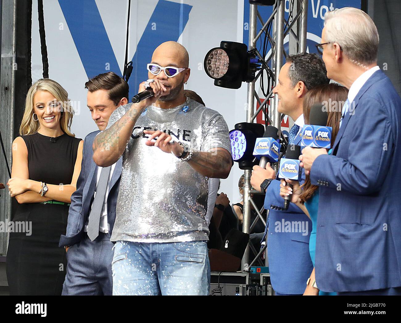 Flo Rida Performs On Fox And Friends All-American Summer Concert Series ...