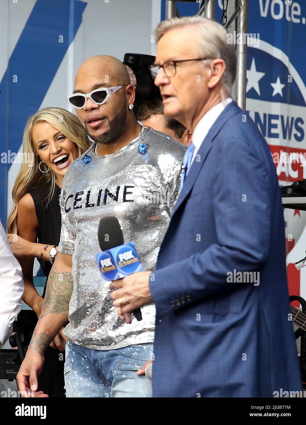 Flo Rida Performs On Fox And Friends All-American Summer Concert Series -PICTURED: Ainsley ...