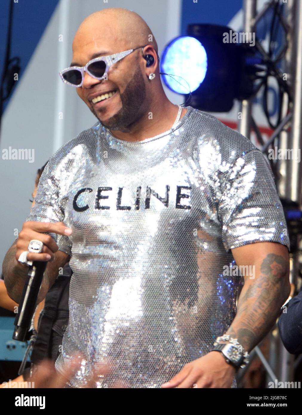 Flo Rida Performs On Fox And Friends All-American Summer Concert Series ...