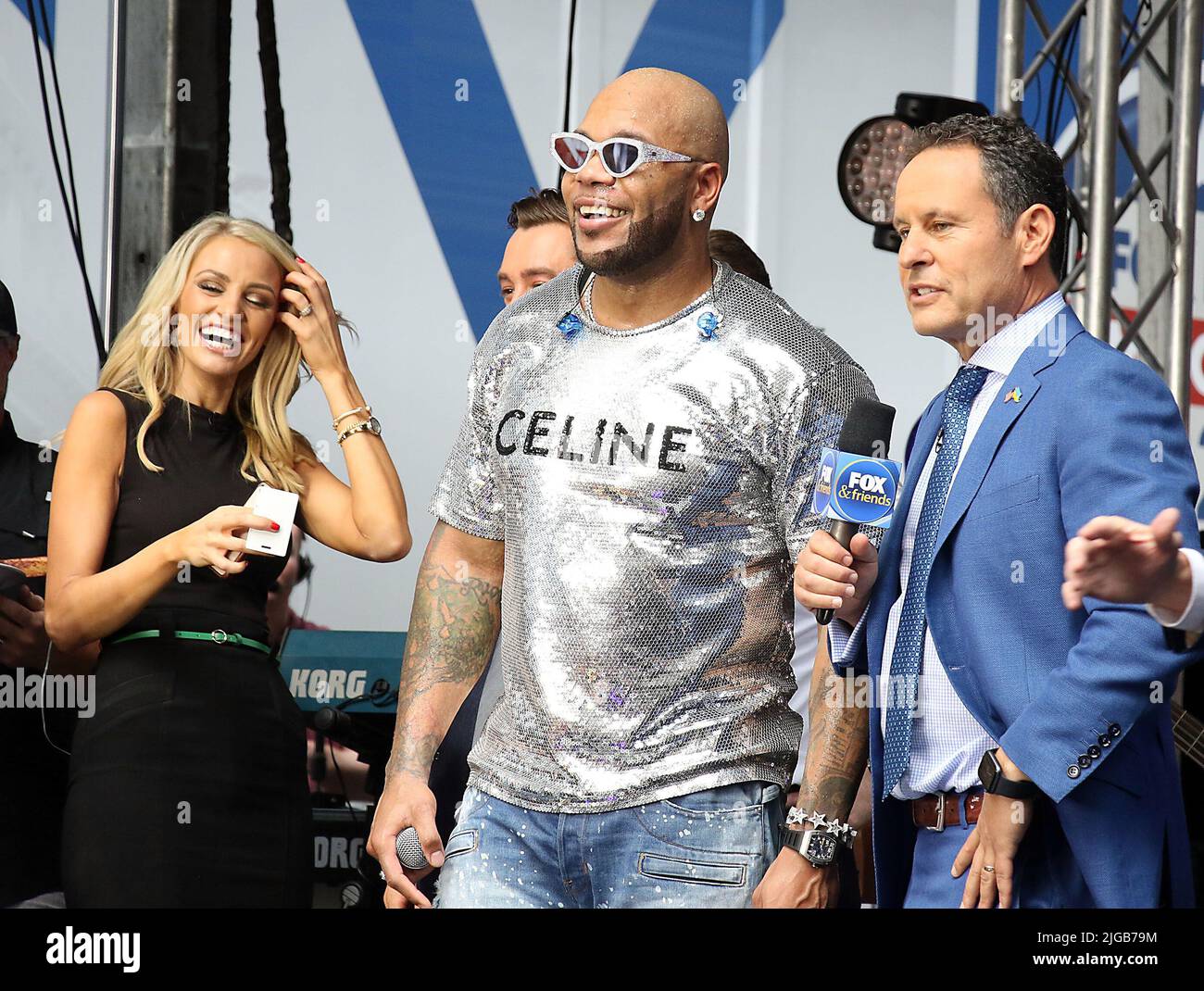 Flo Rida Performs On Fox And Friends All-American Summer Concert Series -PICTURED: Ainsley ...