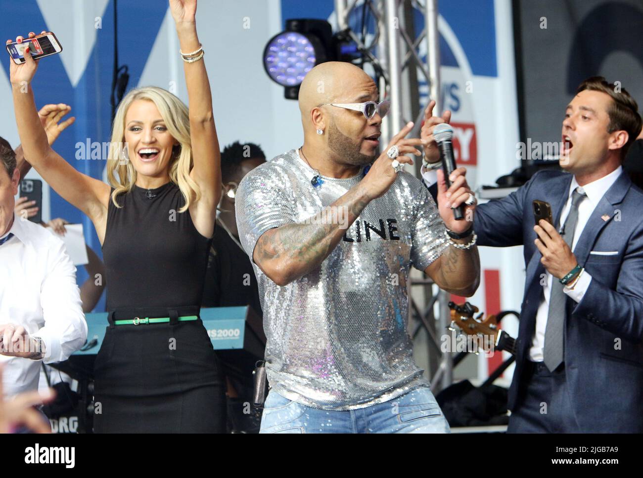 Flo Rida Performs On Fox And Friends All-American Summer Concert Series -PICTURED: Ainsley ...