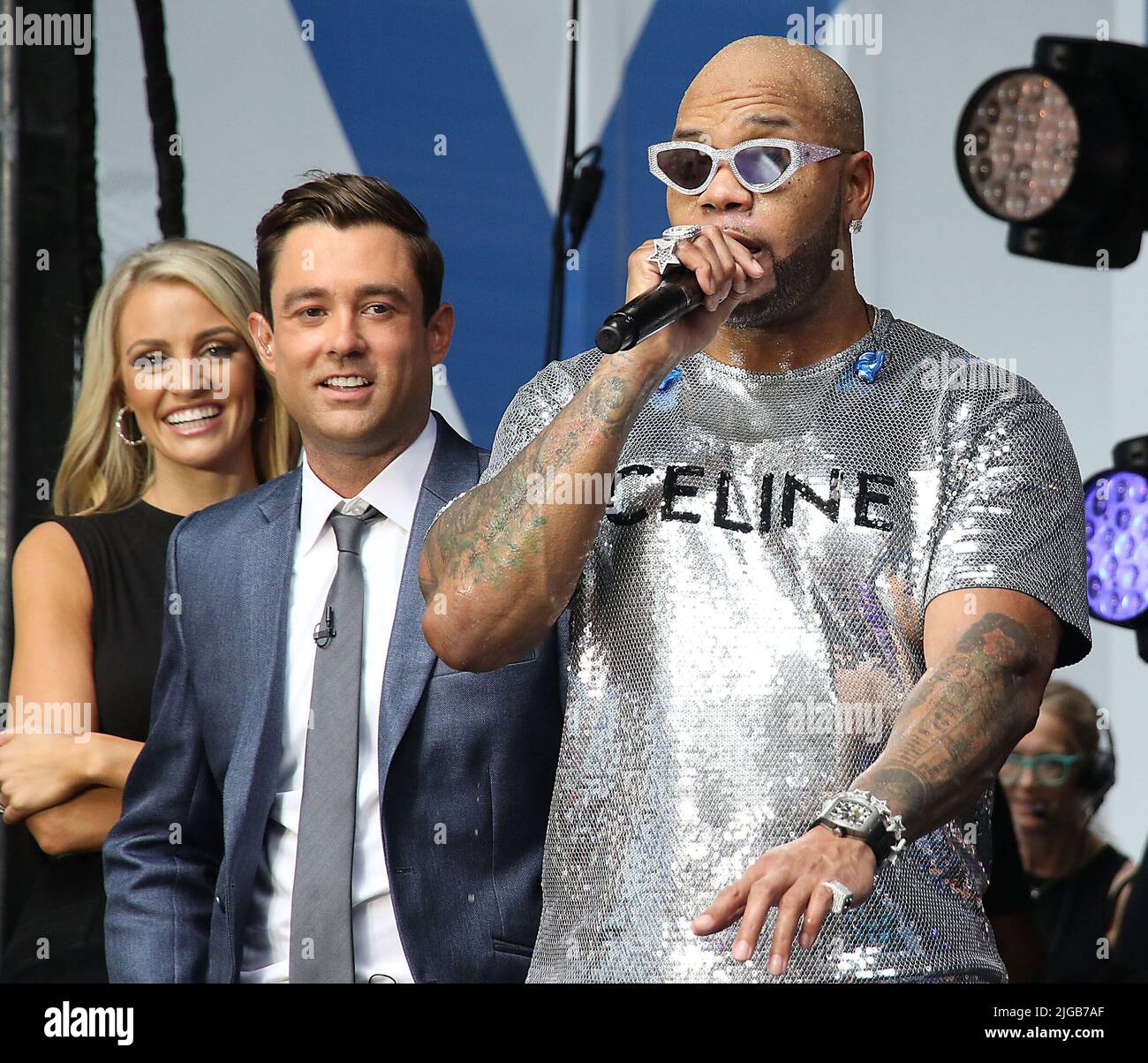 Flo Rida Performs On Fox And Friends All-American Summer Concert Series -PICTURED: Ainsley ...