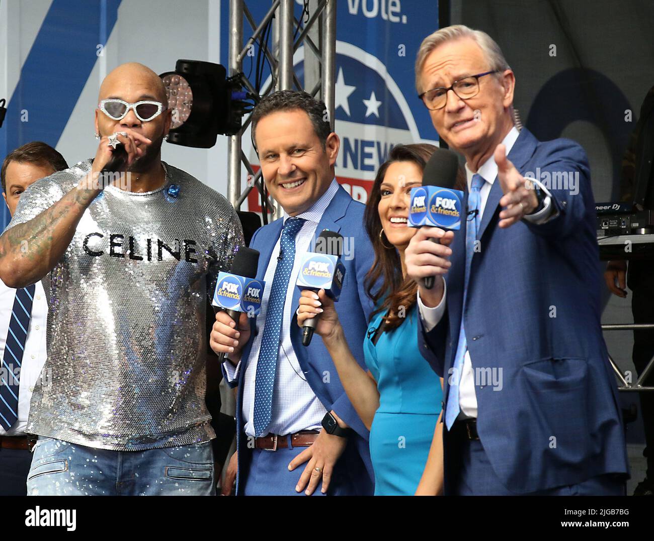 Flo Rida Performs On Fox And Friends All-American Summer Concert Series ...