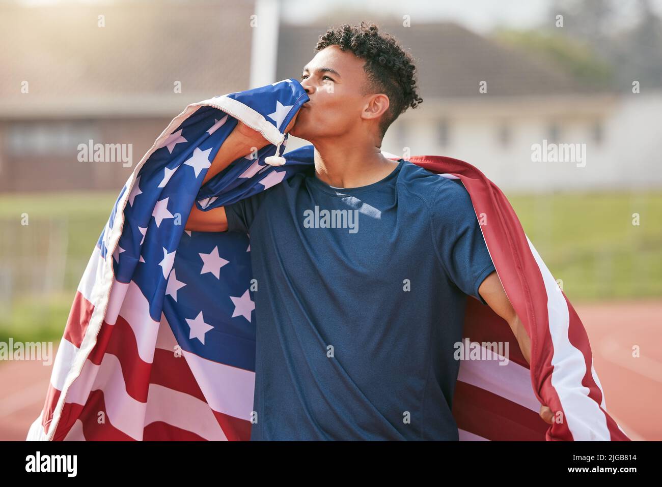 Victory flag standing hi-res stock photography and images - Alamy