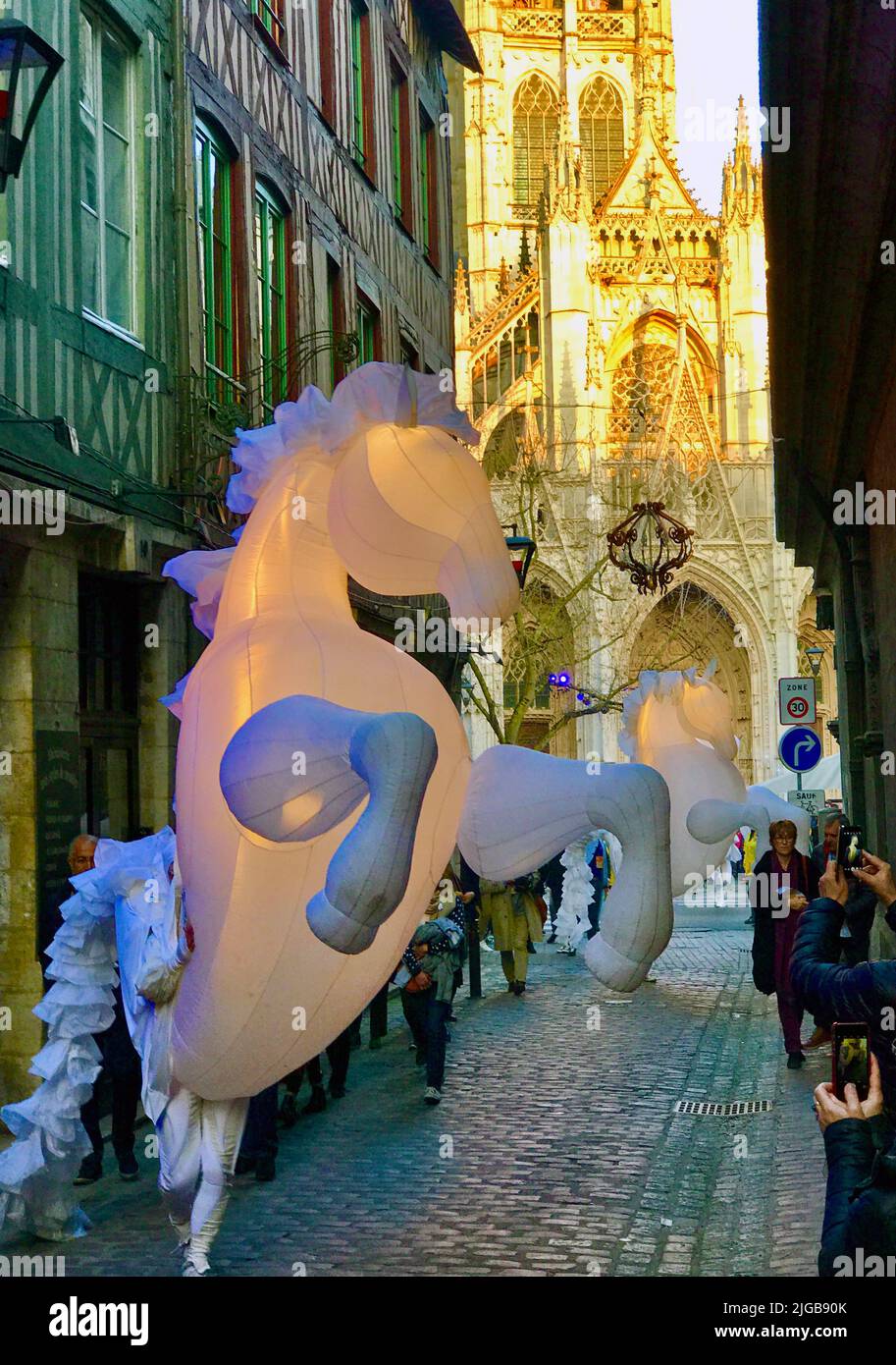 Old market square rouen normandy hi-res stock photography and images ...