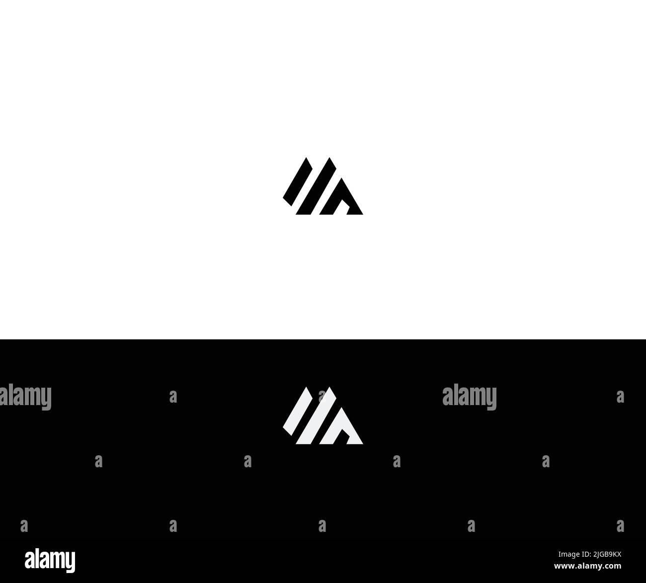 Letter A Logo Template Vector Abstract Monogram Symbol. Latter A Icon ...