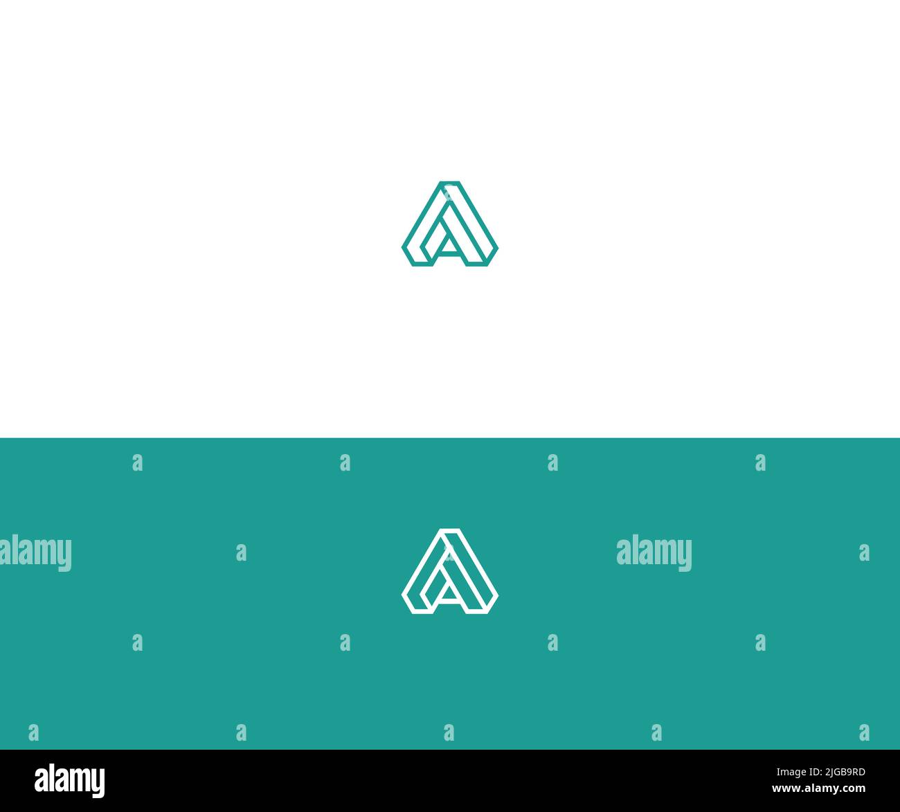 Letter A Logo Template Vector Abstract Monogram Symbol. Latter A Icon ...