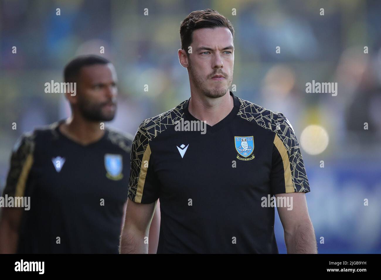 Ben Heneghan of Sheffield Wednesday arrives at The CNG Stadium ahead of ...