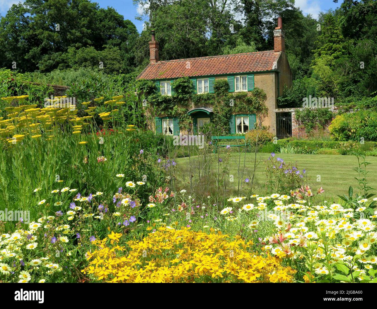 Hoveton Hall Walled Garden Stock Photo - Alamy