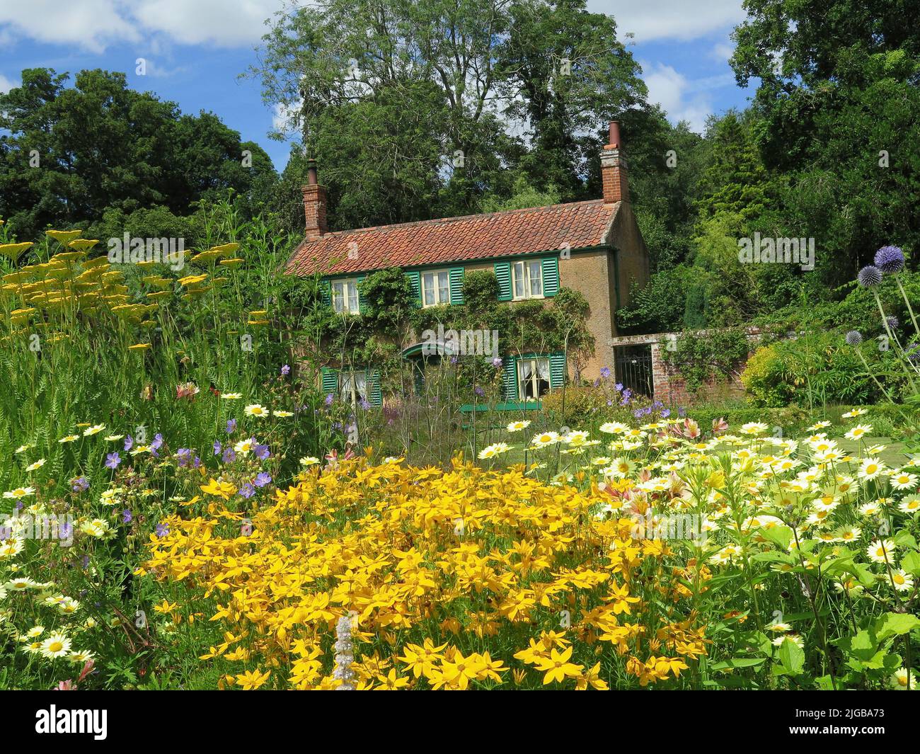 Hoveton Hall Walled Garden Stock Photo - Alamy