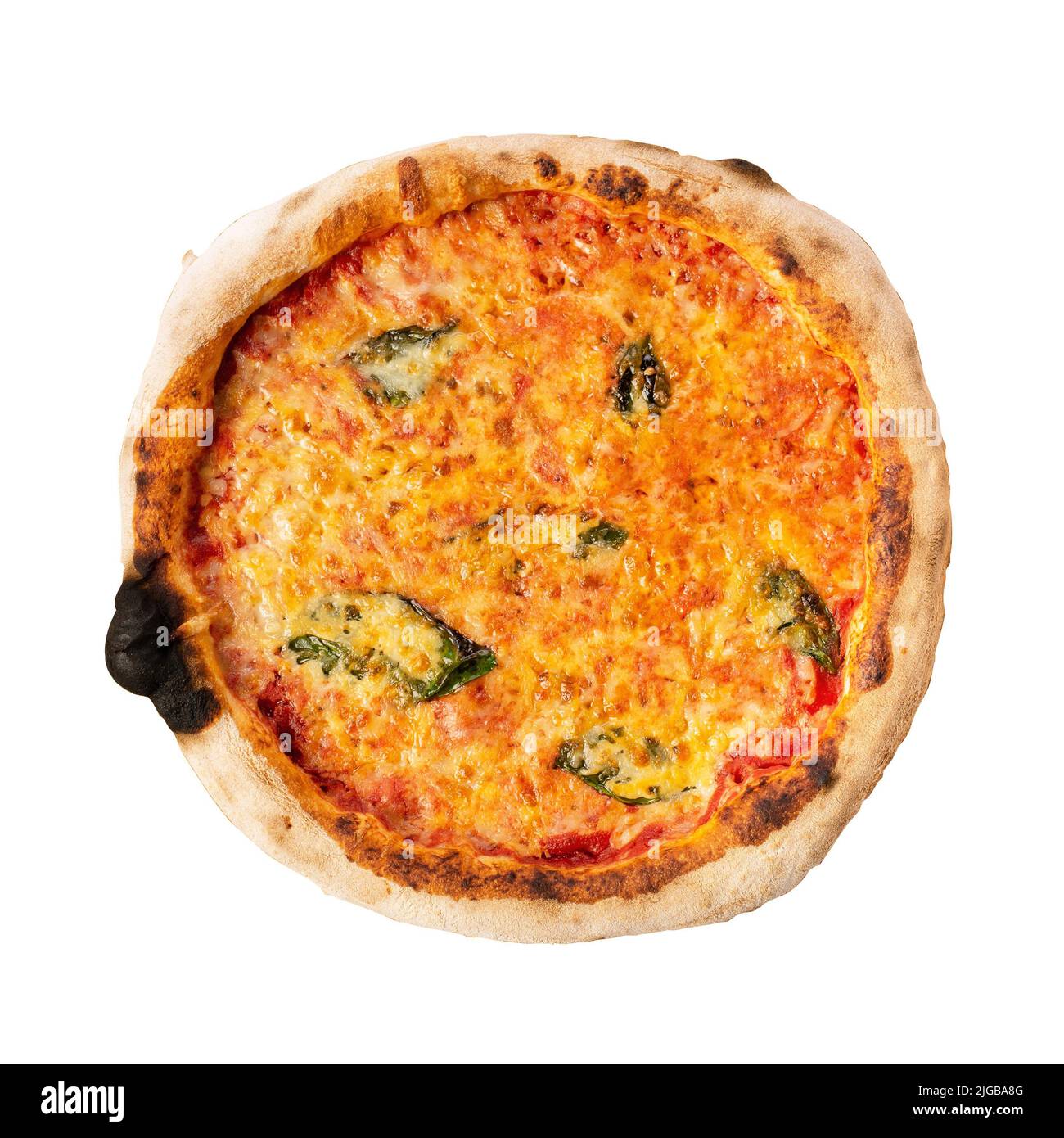 Pizza isolated on a white background Stock Photo - Alamy