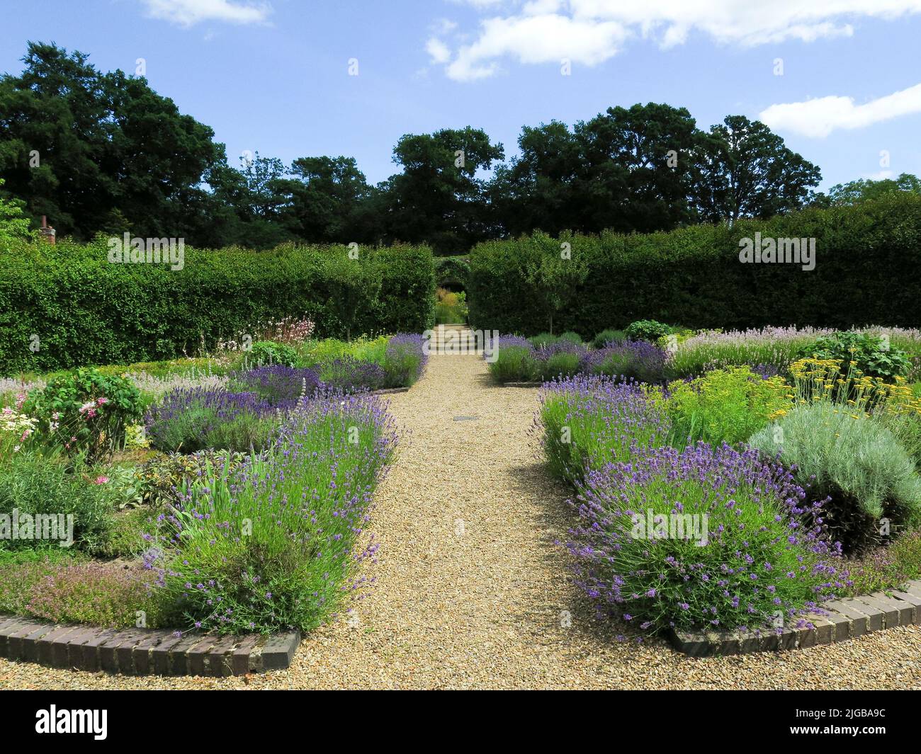 Hoveton Hall Walled Garden Stock Photo - Alamy