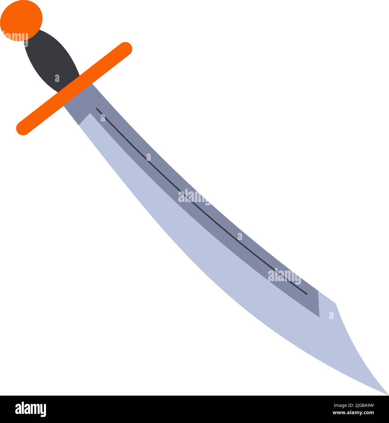 Ancient sword with sharp blade, weapon for fight Stock Vector Image ...