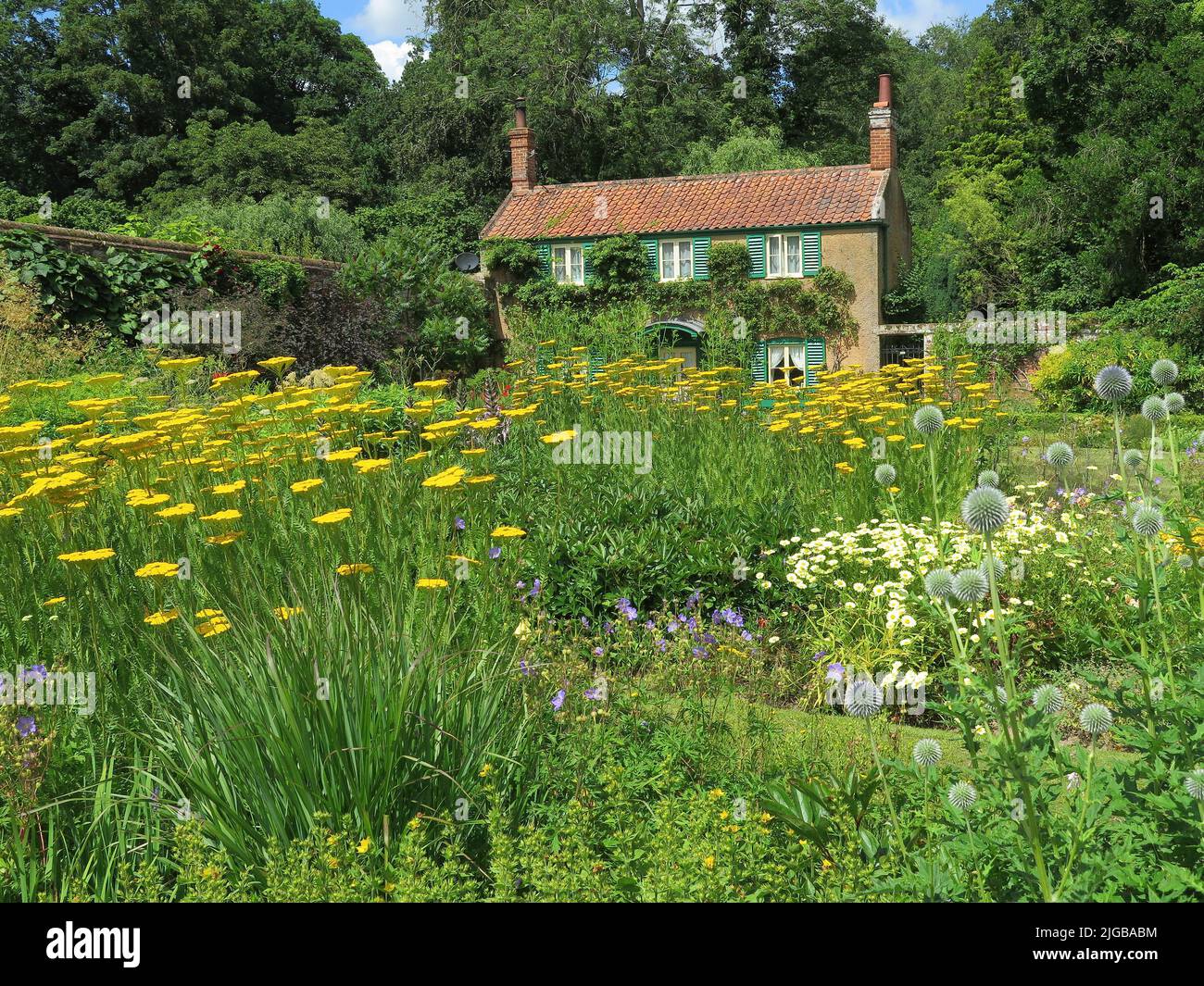 Hoveton Hall Walled Garden Stock Photo - Alamy