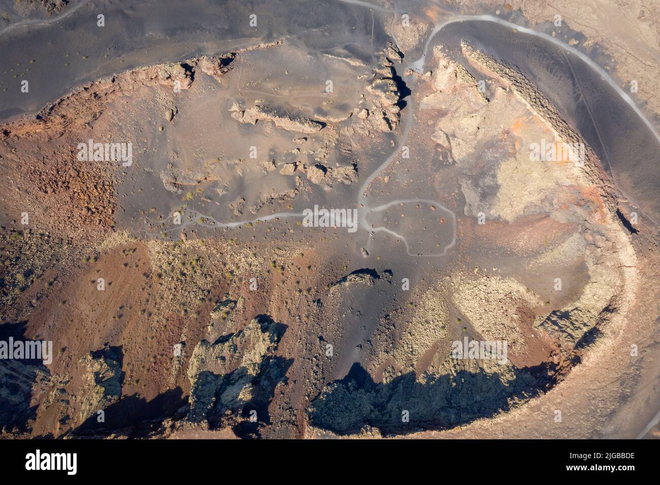 Top down view volcanic black hi-res stock photography and images - Alamy