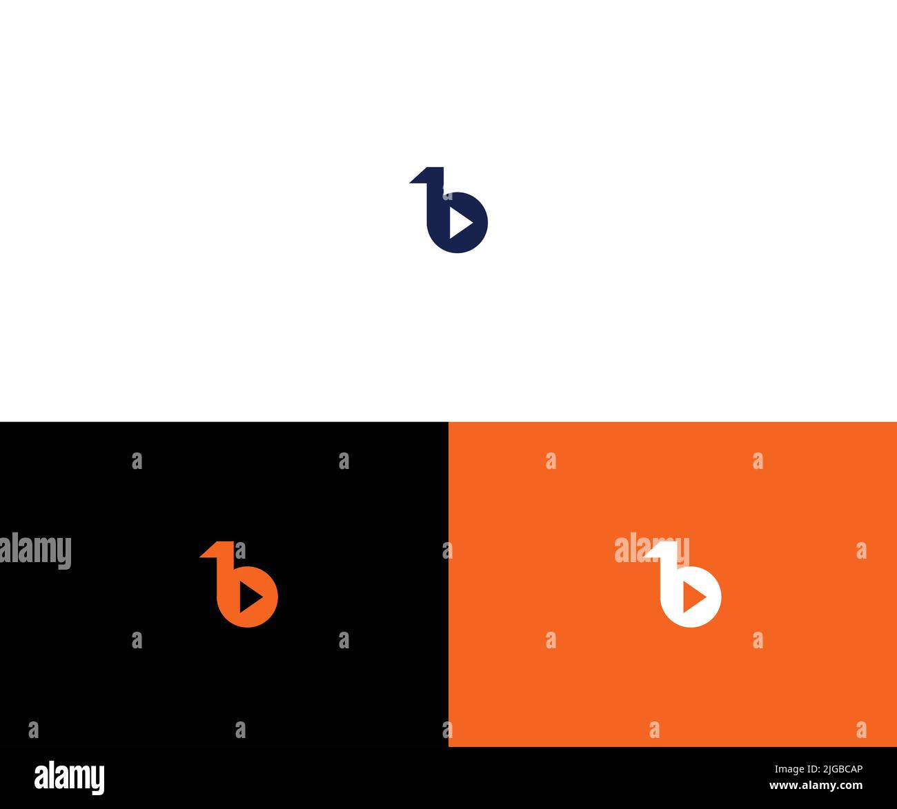 Letter B Logo Template vector Abstract Monogram Symbol Stock Vector ...