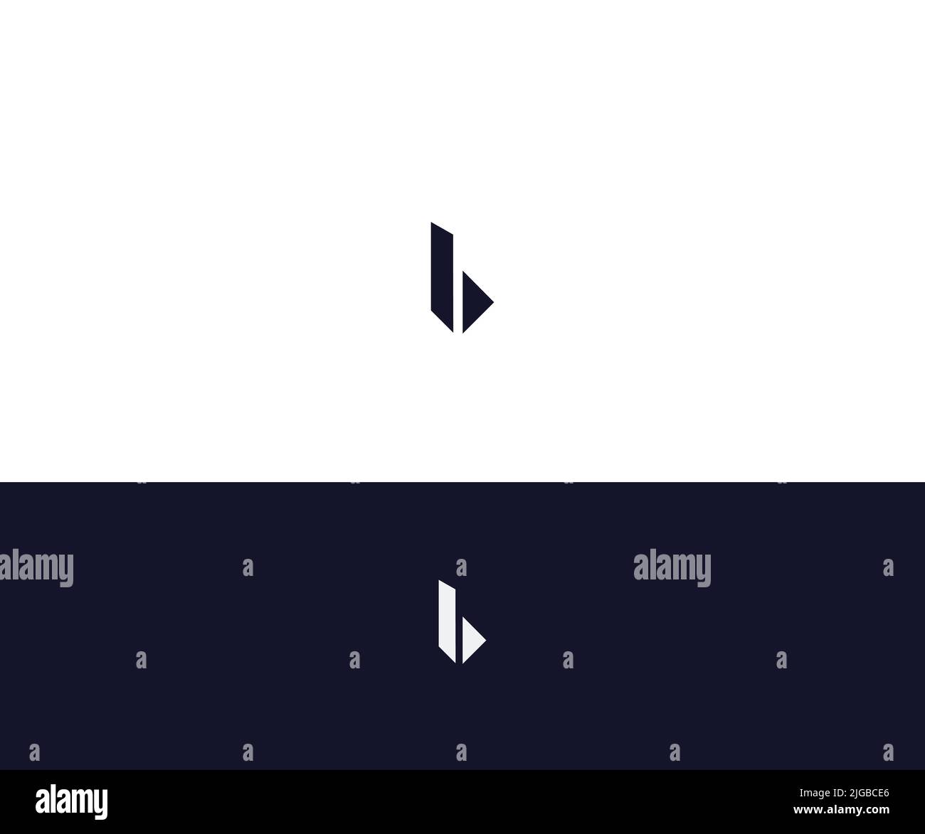 Letter B Logo Template vector Abstract Monogram Symbol Stock Vector ...