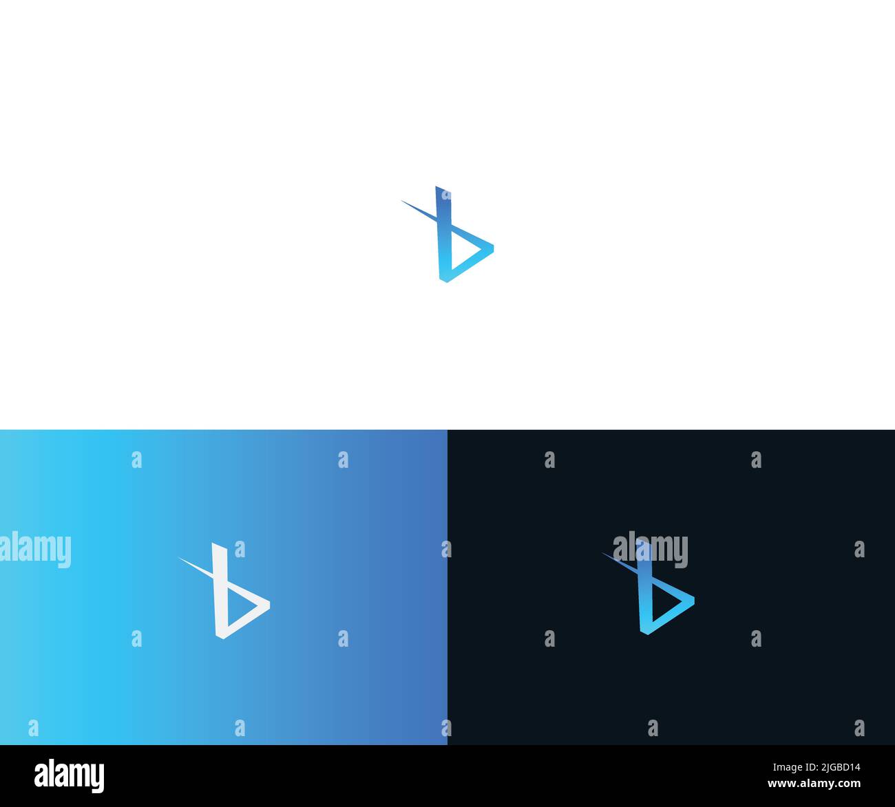 Letter B Logo Template vector Abstract Monogram Symbol Stock Vector ...