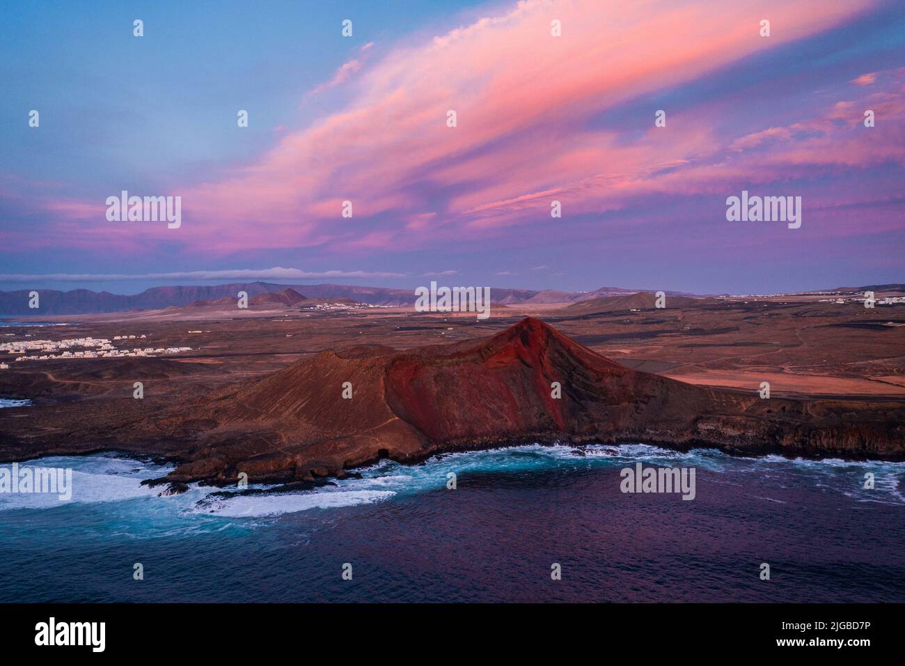 Beautiful sunset aerial shot mediterranean hi-res stock photography and ...