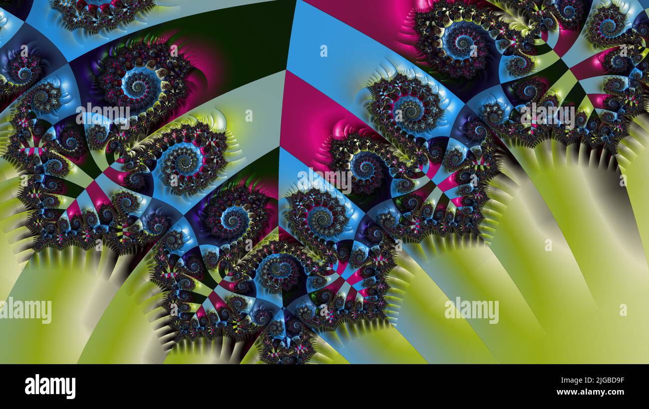 Abstract Computer generated Fractal design. A fractal is a never-ending ...