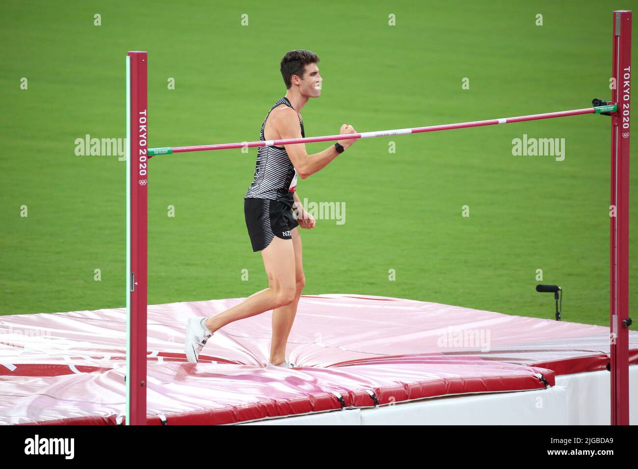 August 01st, 2021 - Tokyo, Japan: Hamish Kerr of New Zealand reacts ...