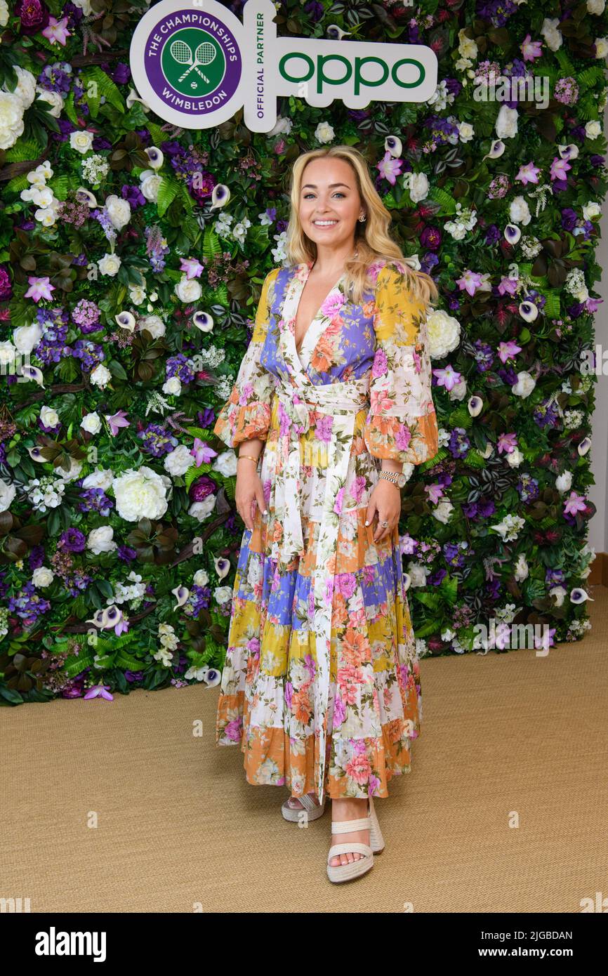 London, UK. 9 July 2022. Alice Liveing attending the OPPO hospitality ...