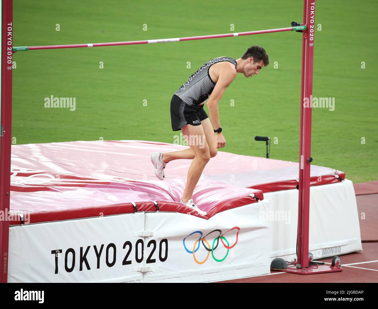 August 01st, 2021 - Tokyo, Japan: Hamish Kerr of New Zealand reacts ...
