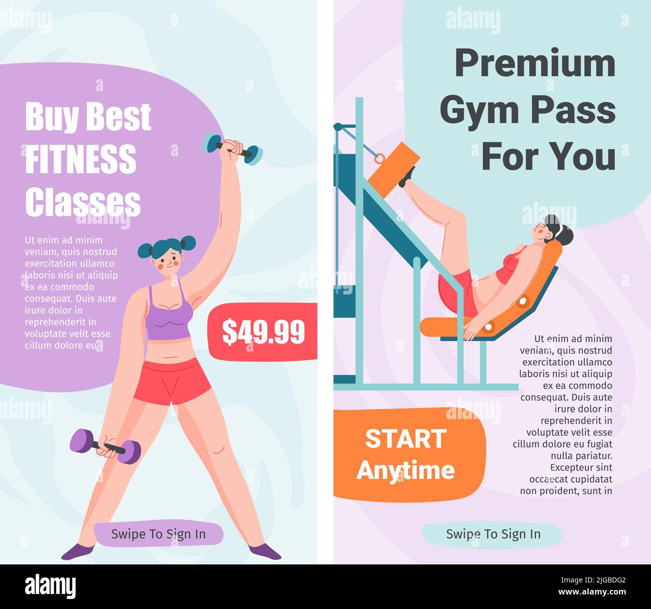 Aerobic classes Stock Vector Images - Alamy