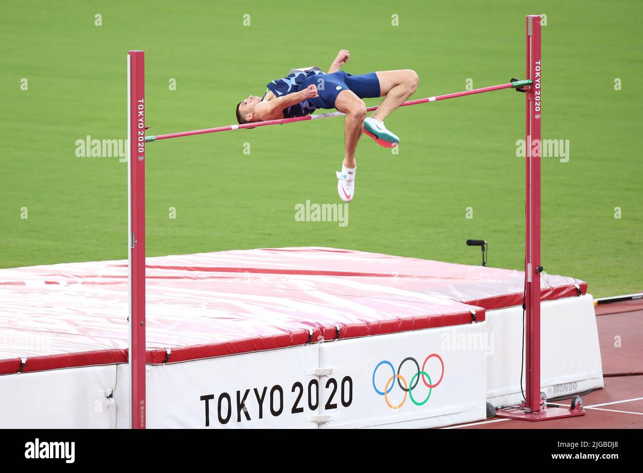 August 01st, 2021 - Tokyo, Japan: Ilya Ivanyuk of Russia fails his 2 ...