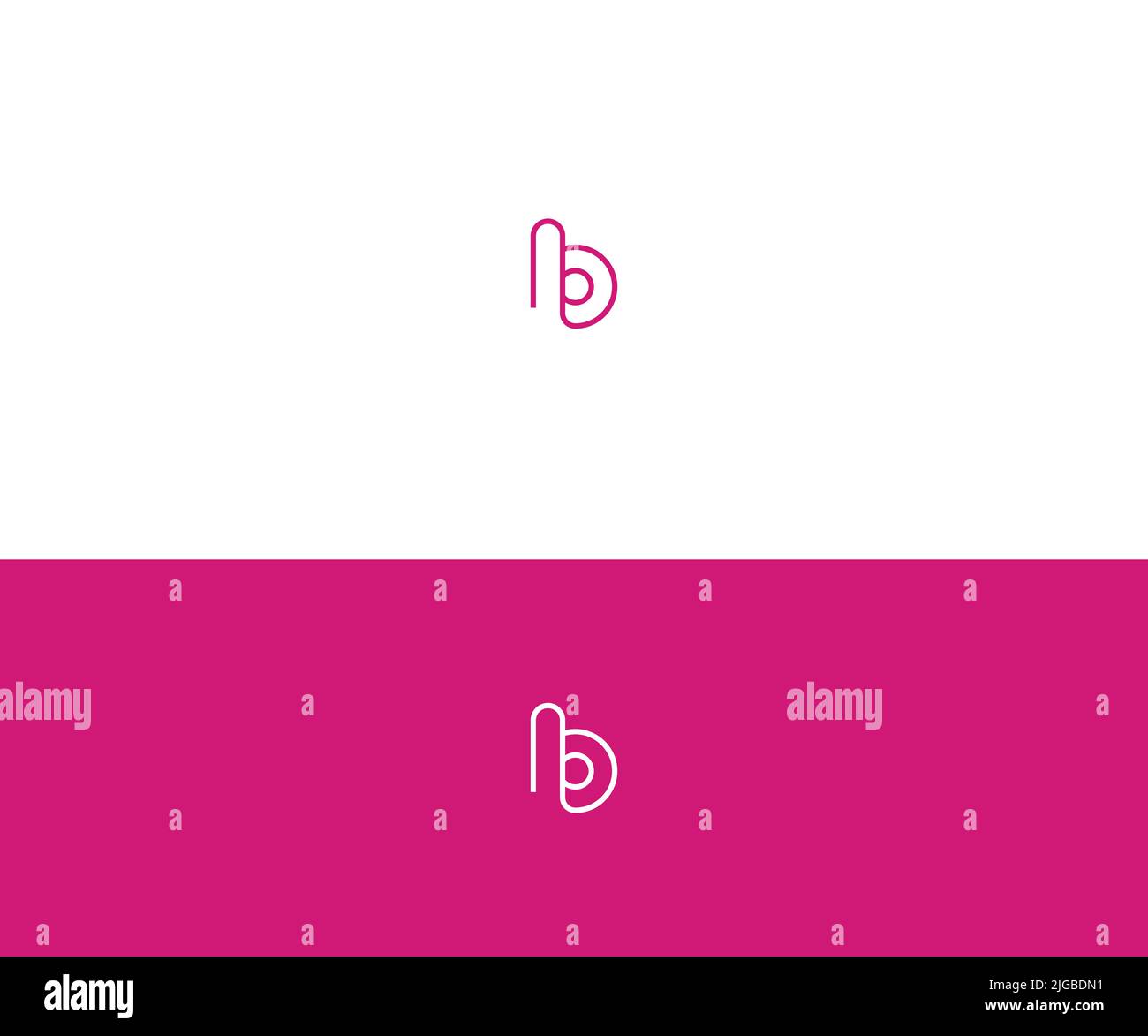 Letter B Logo Template vector Abstract Monogram Symbol Stock Vector ...
