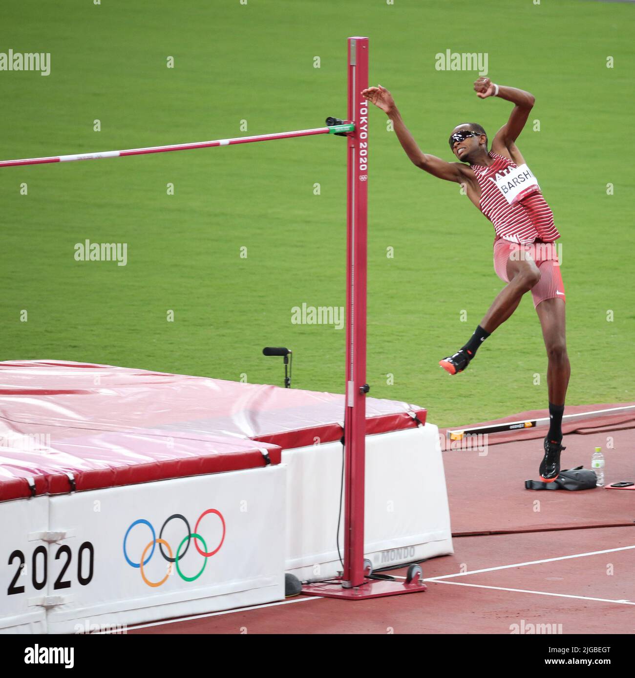 August 01st, 2021 - Tokyo, Japan: Mutaz Essa Barshim of Qatar in action ...