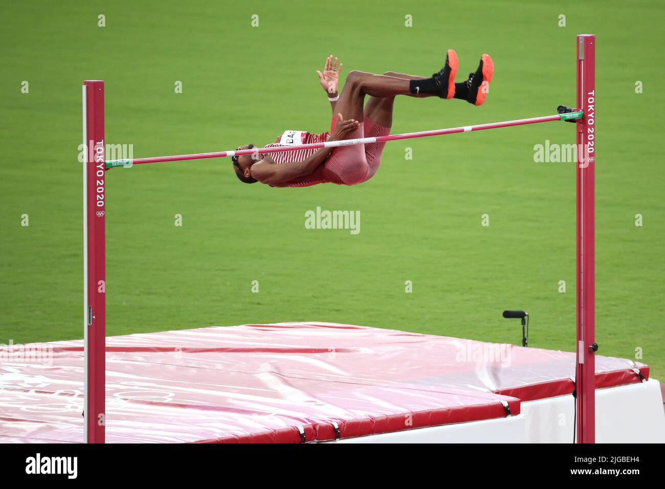 August 01st, 2021 - Tokyo, Japan: Mutaz Essa Barshim of Qatar in action ...