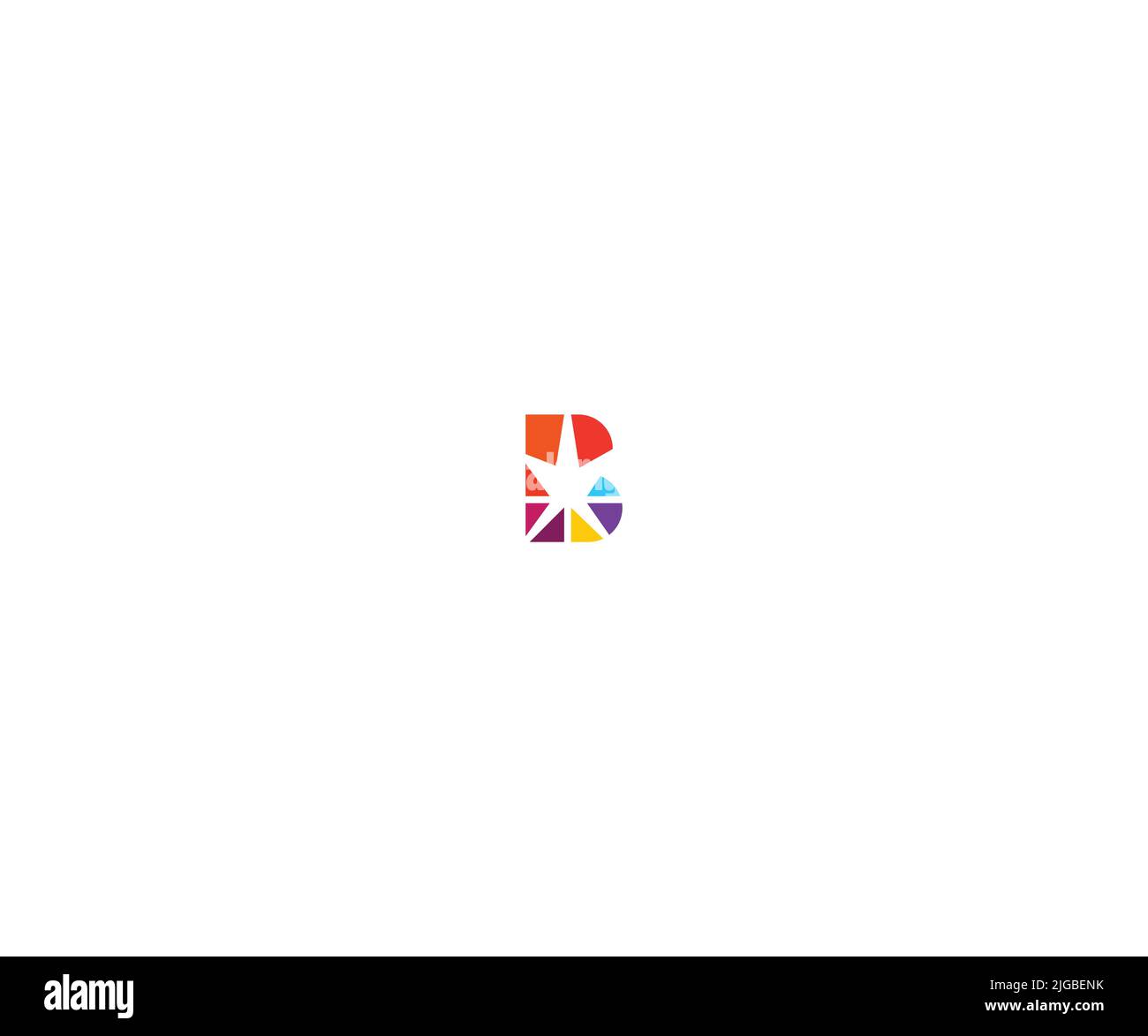 Letter B Logo Template vector Abstract Monogram Symbol Stock Vector ...