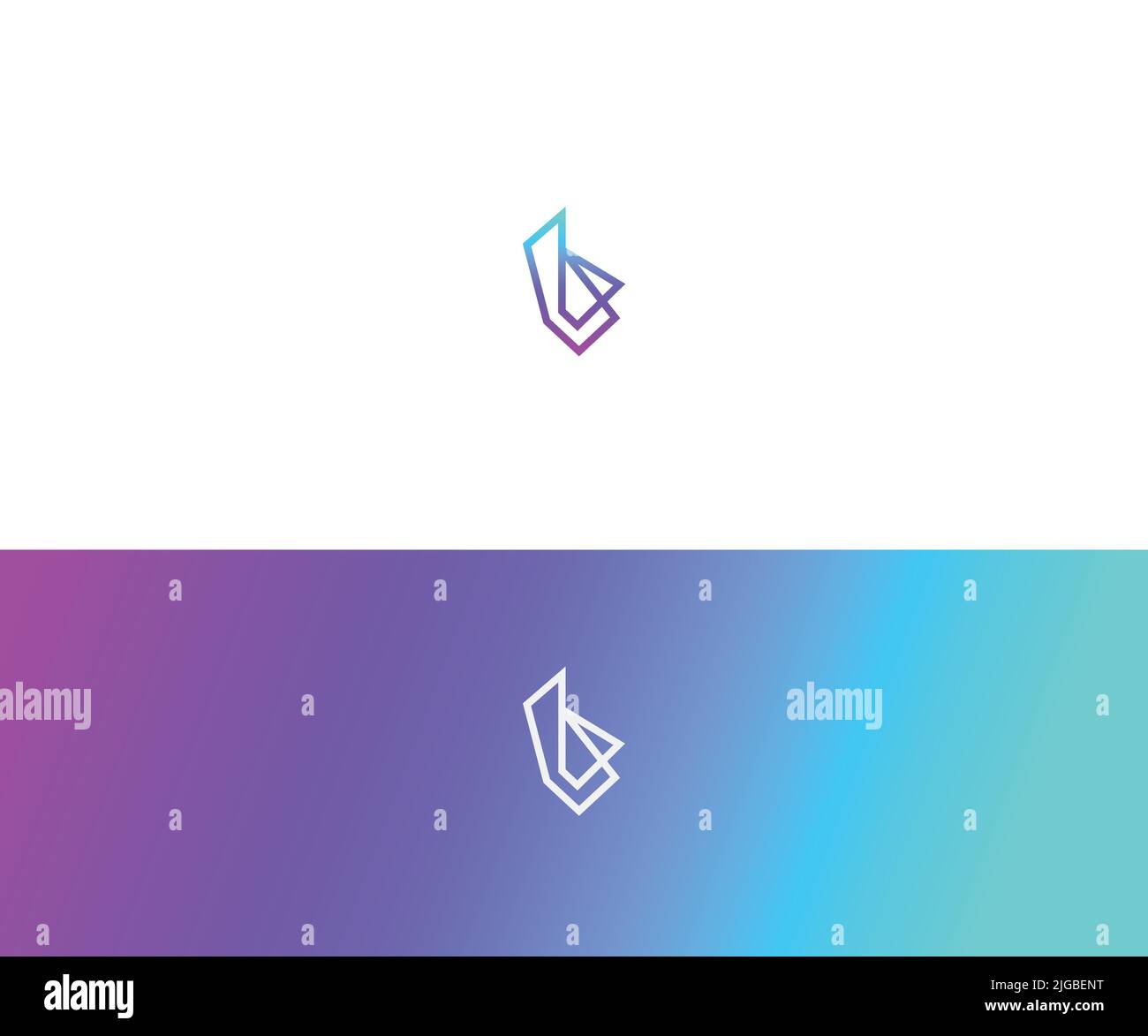 Letter B Logo Template vector Abstract Monogram Symbol Stock Vector ...