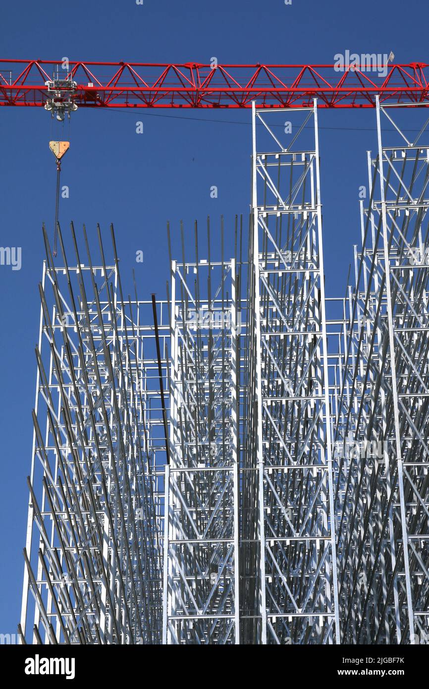 Construction Of A Logistic Center Stock Photo - Alamy