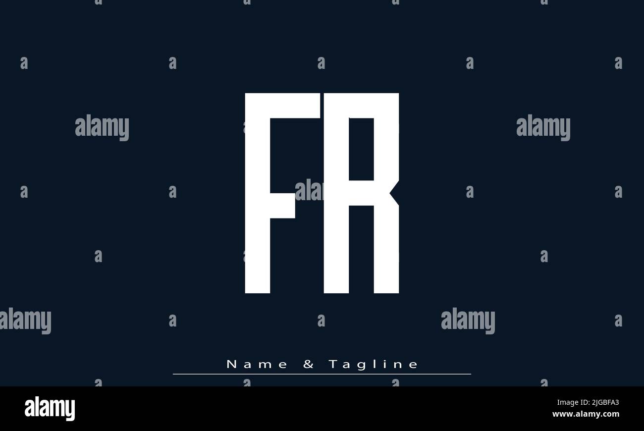 Alphabet letters Initials Monogram logo FR , RF Stock Vector Image ...