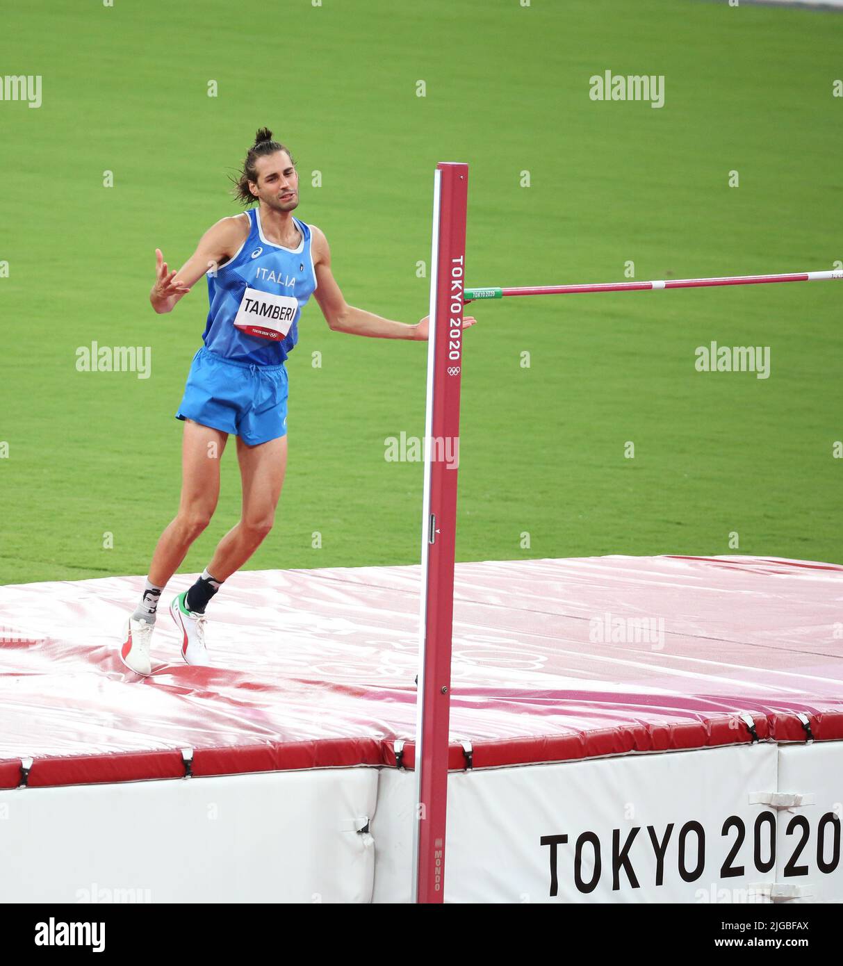 August 01st, 2021 - Tokyo, Japan: Gianmarco Tamberi of Italy in action ...