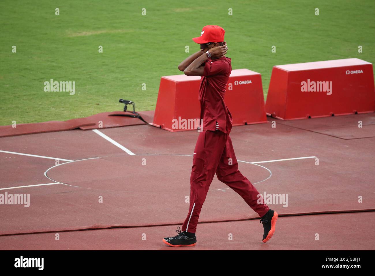 August 01st, 2021 - Tokyo, Japan: Mutaz Essa Barshim of Qatar in action ...